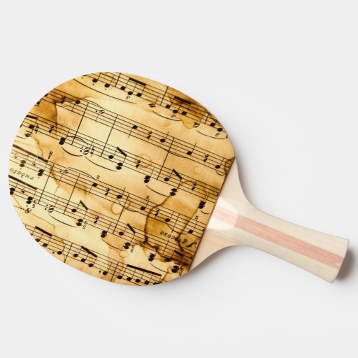 vintage musical notes Ping-Pong paddle | Zazzle vintage musical notes Ping-Pong paddle | Zazzle