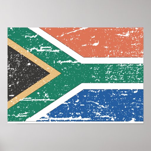 Vintage South Africa Flag Poster | Zazzle Vintage South Africa Flag Poster | Zazzle