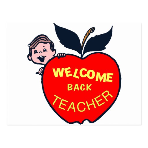 Welcome Back Teacher Postcard | Zazzle