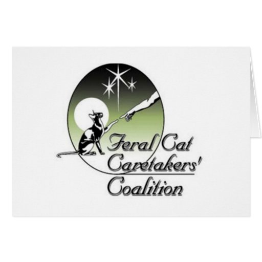 White Feral Cat Logo Greeting Cards | Zazzle White Feral Cat Logo Greeting Cards | Zazzle