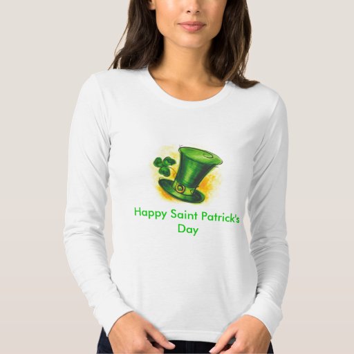 Womens Happy Saint Patricks Day Shirt Zazzle