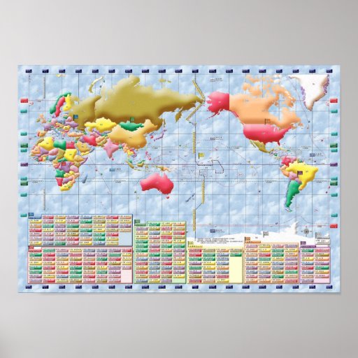 World Country Code Map Artistic Series Poster Zazzle World Country Code Map Artistic Series Poster Zazzle