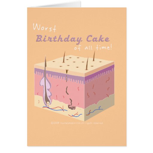 WORST BIRTHDAY CAKE CARD Zazzle WORST BIRTHDAY CAKE CARD Zazzle