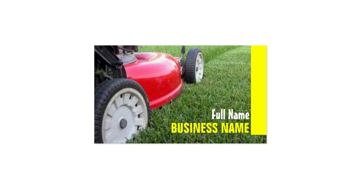 Yard Work Business Card Zazzle Yard Work Business Card Zazzle
