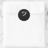 ツ Tsu Japan Kanji Symbol Smile Face Classic Round Sticker | Zazzle