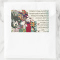 兎の歌舞伎役者, 芳藤 Actors of Rabbit, Yoshifuji, Ukiyo-e Rectangular Sticker ...