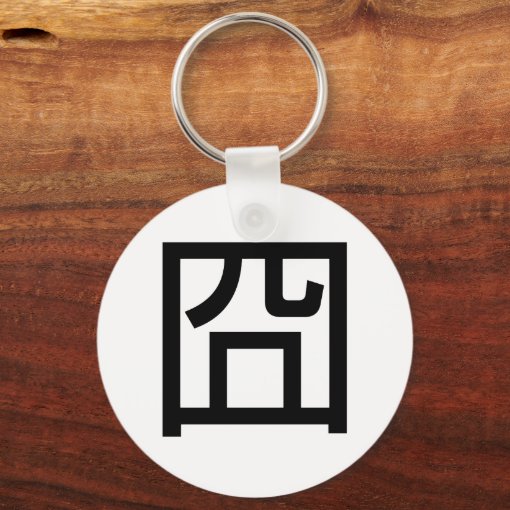 囧 Jiong Chinese Orz Asian Meme Hanzi Emoticon Keychain | Zazzle