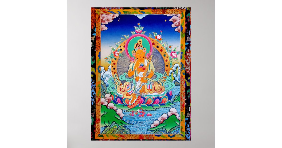 福慧度母Wisdom n Wealth Tara Poster | Zazzle
