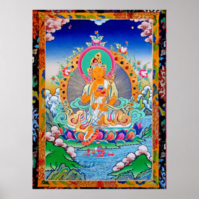 福慧度母Wisdom n Wealth Tara Poster | Zazzle
