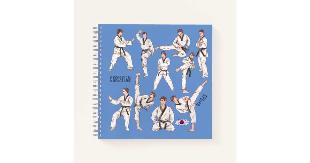 태권도 Taekwondo Martial Art 5 Tenets Personalized Notebook | Zazzle