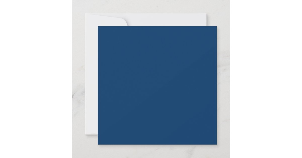 003366 Dark Blue Solid Color Background Invitation | Zazzle
