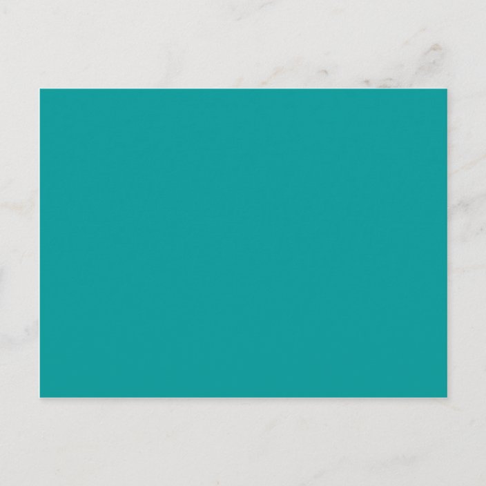 009999 Solid Color Turquoise Background Template Postcard | Zazzle.com