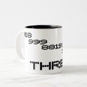 0118, 999, 88199, 9119, 725, THREE!! MUG | Zazzle