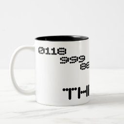 0118, 999, 88199, 9119, 725, THREE!! MUG | Zazzle