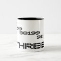 0118, 999, 88199, 9119, 725, THREE!! MUG | Zazzle