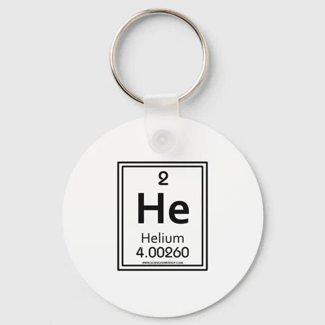 02 Helium Keychain | Zazzle