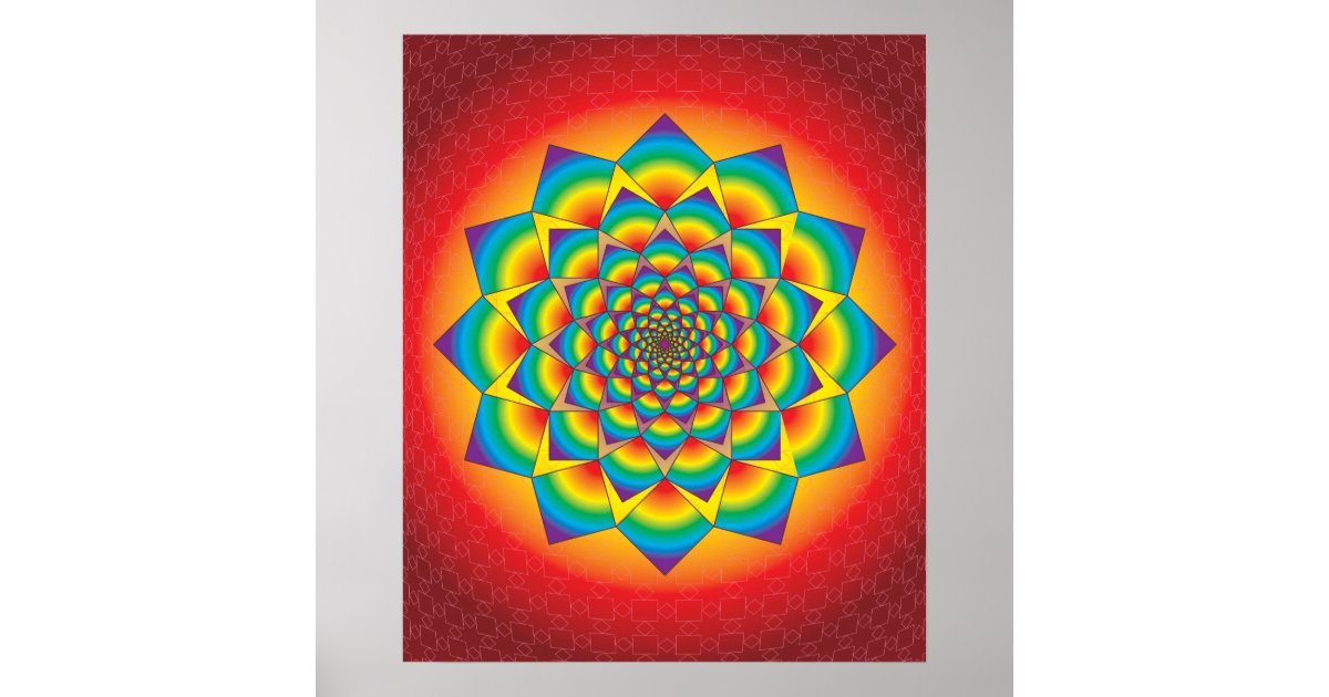 05 RADIANCE MANDALA POSTER | Zazzle
