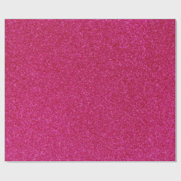 07 Hot Pink Glitter Print Wrapping Paper | Zazzle