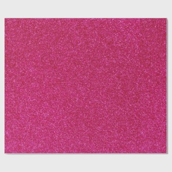 07 Hot Pink Glitter Print Wrapping Paper | Zazzle