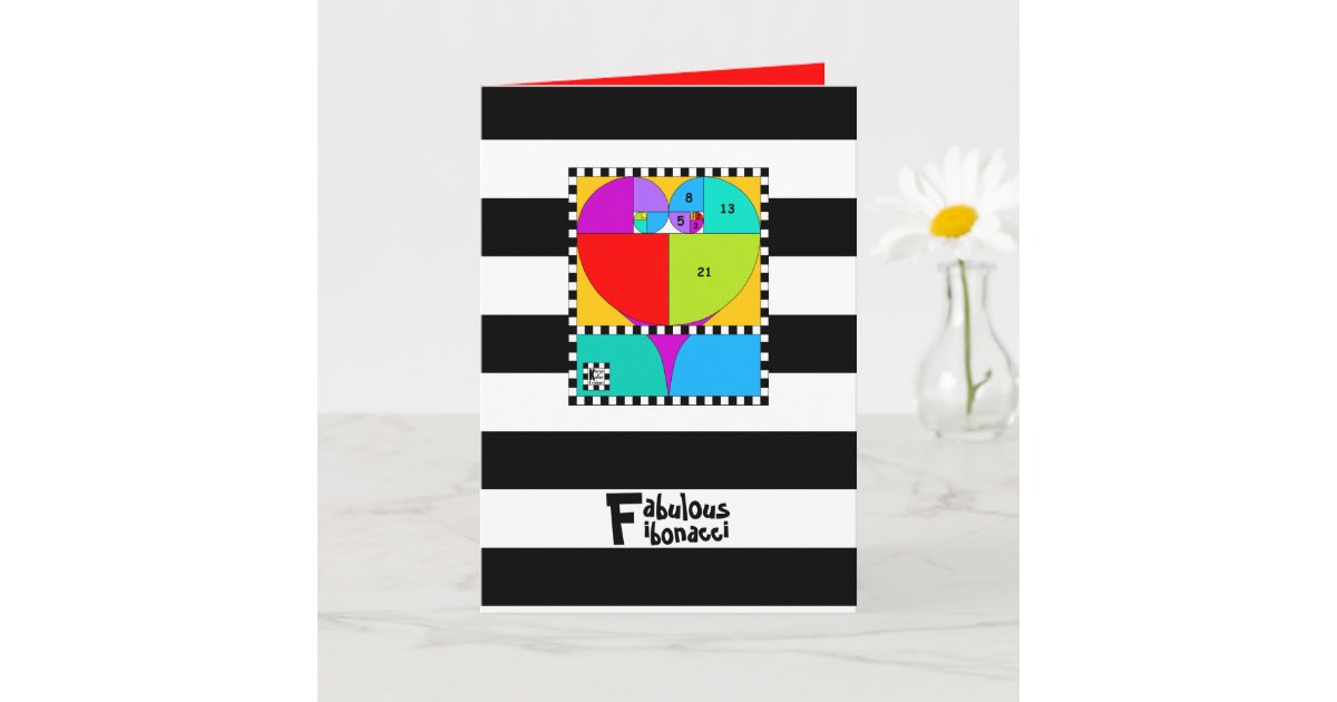 0-1-1-2-3-5-8 Fibonacci Card | Zazzle