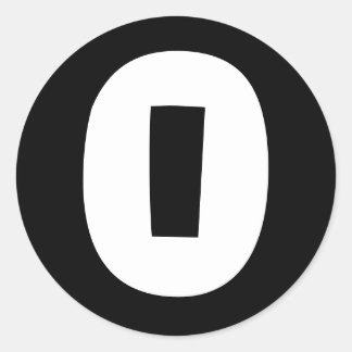 Large Numbers Stickers | Zazzle