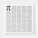 1000 First Digits Pi Number | Mathematical symbol Magnet | Zazzle