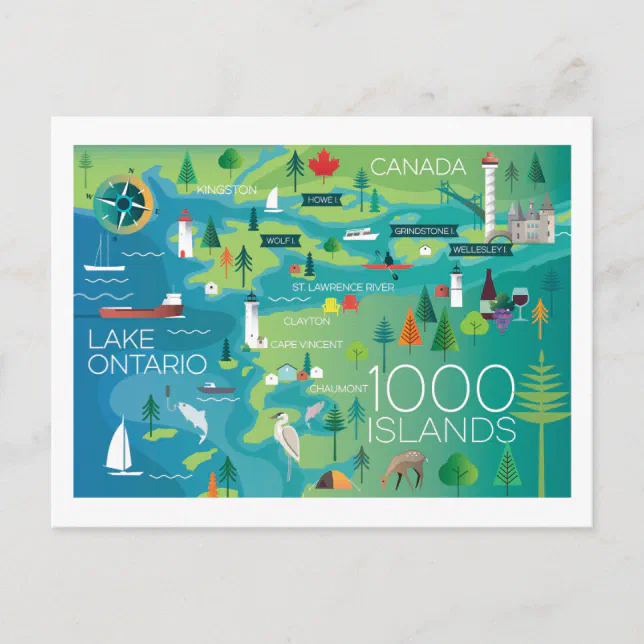 1000 Islands Postcard | Zazzle