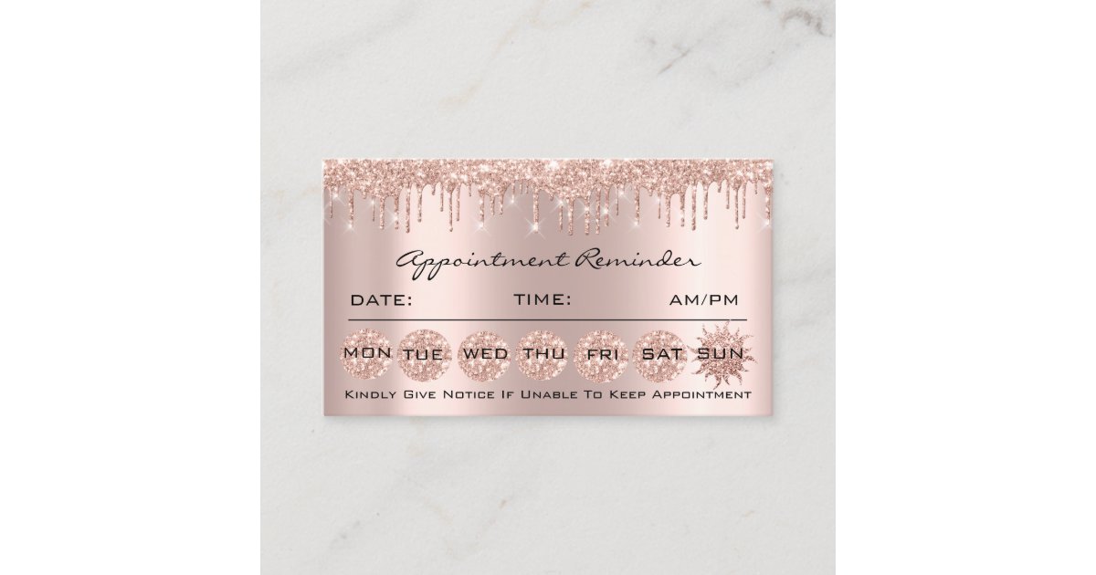 100 Appointment Reminder Social Media Makeup Lash Business Card | Zazzle