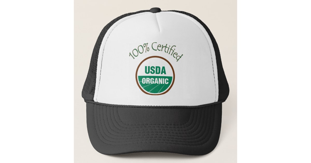100% Certified USDA Organic Baseball Cap | Zazzle