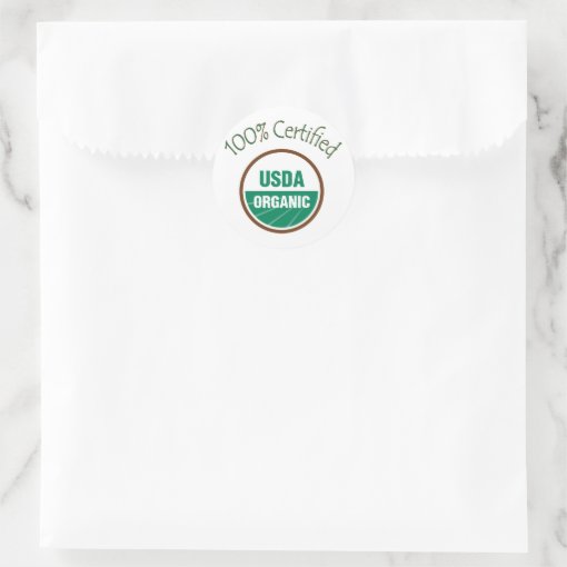100% Certified USDA Organic Stickers | Zazzle