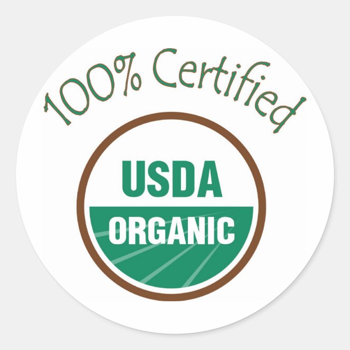 100% Certified USDA Organic Stickers | Zazzle.com