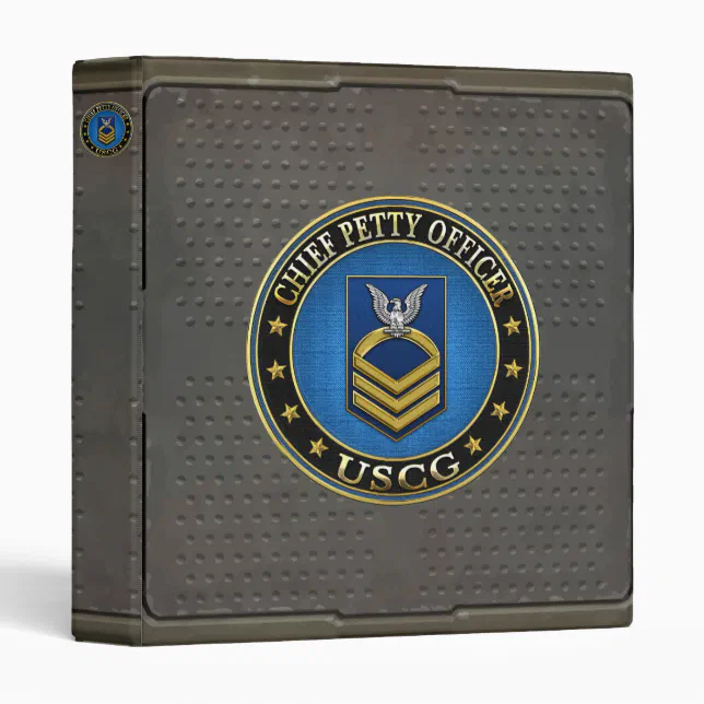 [100] CG: Chief Petty Officer (CPO) 3 Ring Binder | Zazzle