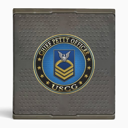 [100] CG: Chief Petty Officer (CPO) 3 Ring Binder | Zazzle