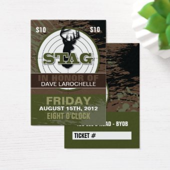 100 Customizable Bachelor / Stag Tickets | Zazzle