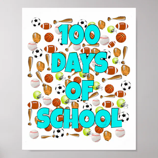 100 Days of School Poster | Zazzle