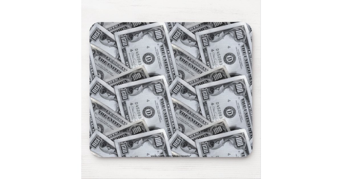 100 dollar bills mouse pad | Zazzle