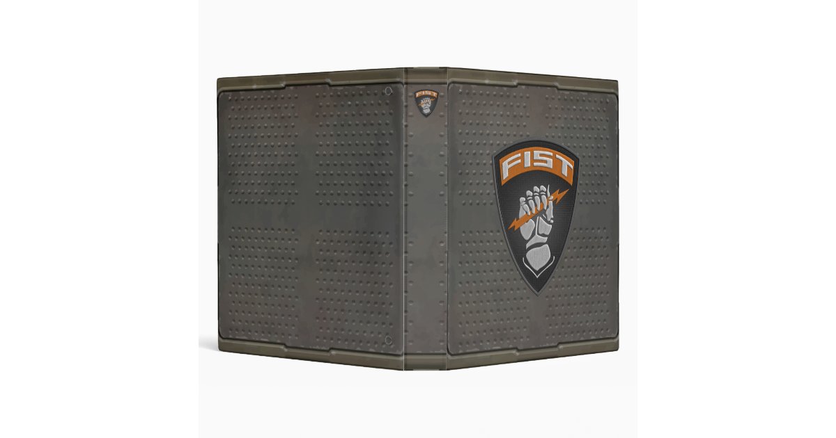 [100] Forward Observer (FIST) [Patch] 3 Ring Binder | Zazzle.com