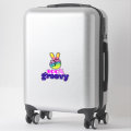 100% Groovy with Rainbow Hand Peace Sign Sticker | Zazzle