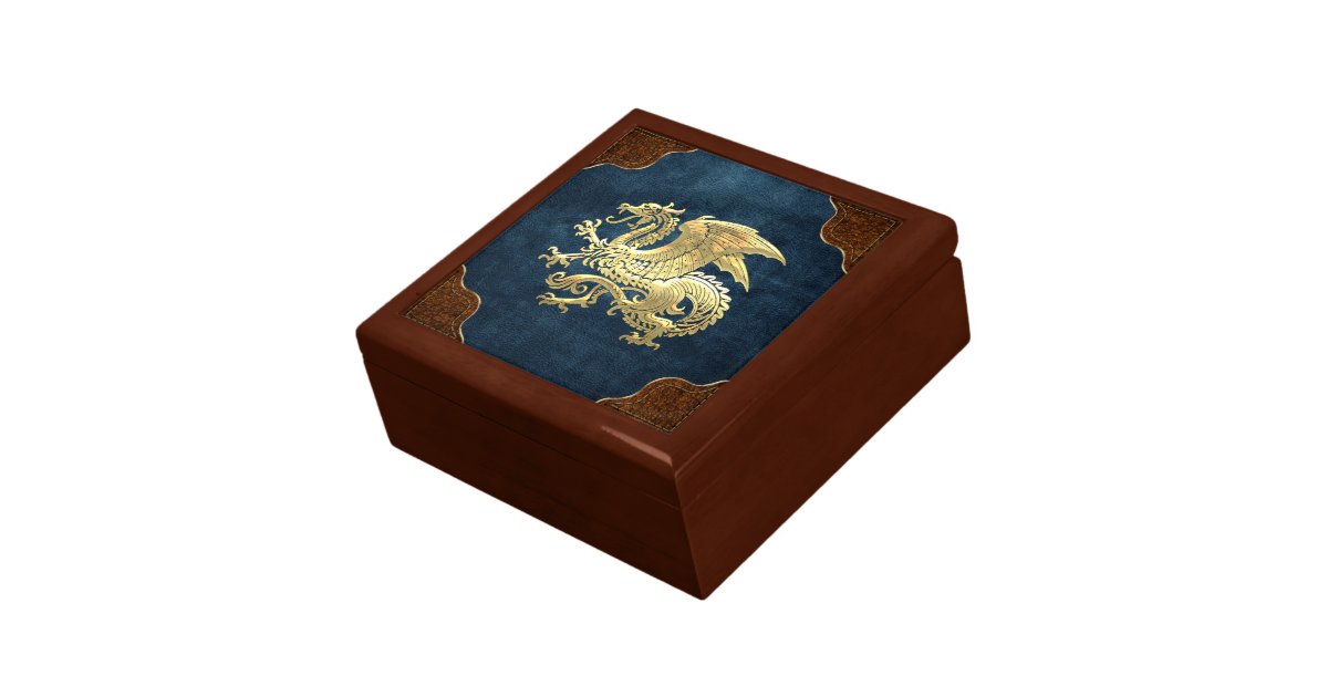 [100] Icelandic Dragon, Landvættir [Gold] Gift Box | Zazzle