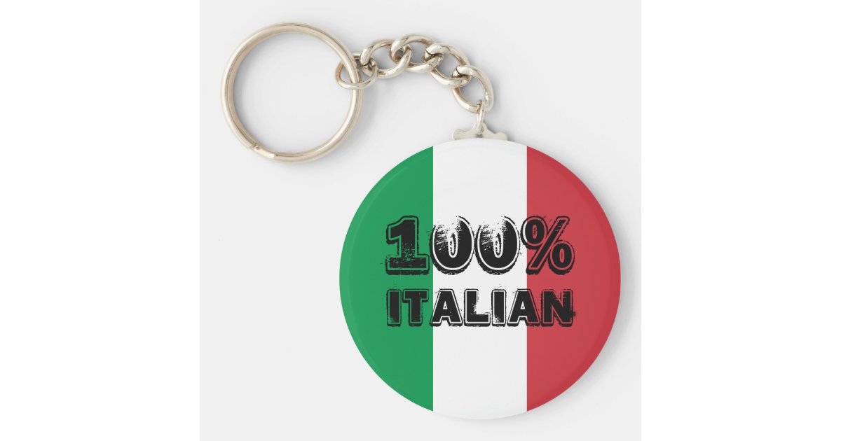 100% Italian Keychain | Zazzle.com