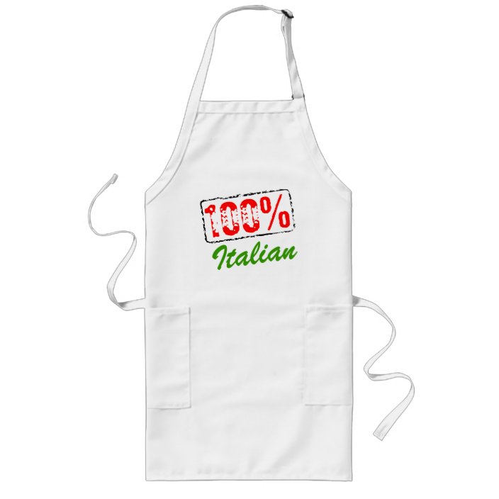 100% Italian kitchen apron for men and women | Zazzle.com