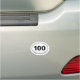 100 Mile Custom Ultramarathon Name Euro Oval Car Magnet | Zazzle