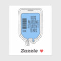 100% Nursing Student Tears Sticker | Zazzle