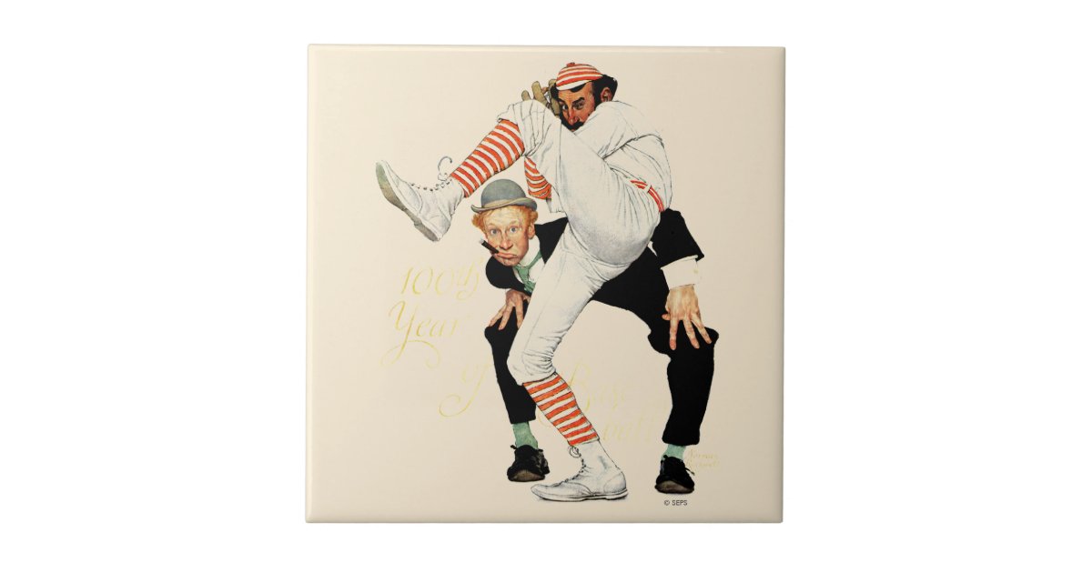 100th Anniversary of Baseball Tile | Zazzle