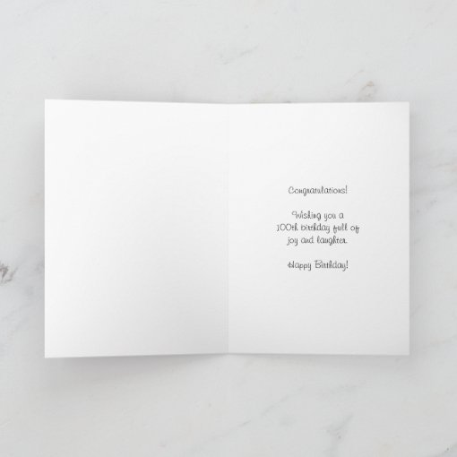 100th Birthday - Balloon Birthday Card - Happy Bir | Zazzle