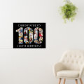 100th Birthday Number 100 Photo Collage Custom Foam Board | Zazzle