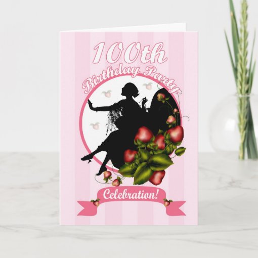 100th Birthday Party Invitation | Zazzle