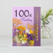 100th Birthday Party Invitation | Zazzle