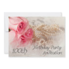100th Birthday party invitation | Zazzle