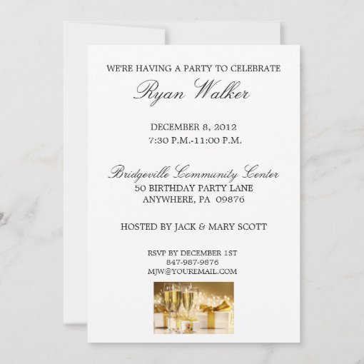 100th Birthday Party Personalized Invitation | Zazzle